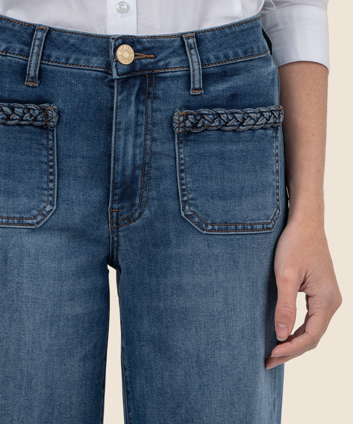 Meg High Rise Patch Pockets | Fame | K. McCarthy