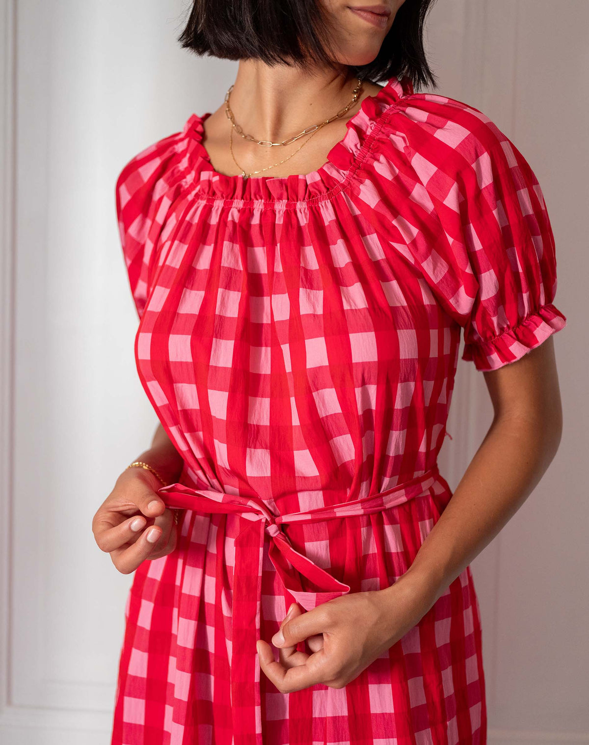 Veranda Dress | Red Buffalo Check | K. McCarthy